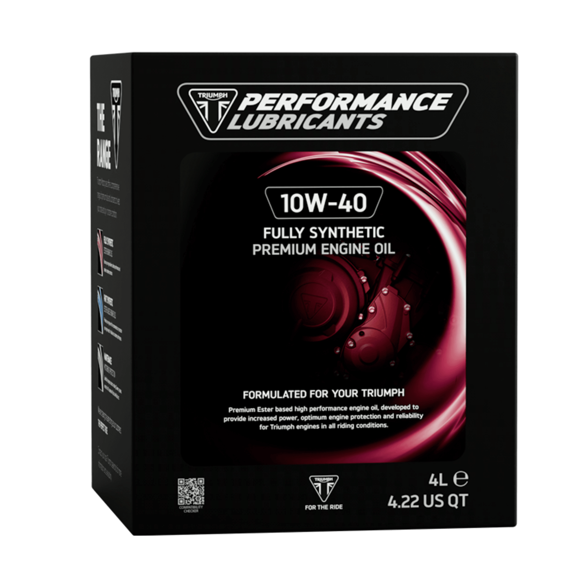 Triumph Performance Lubricants 10W/40 Fully Synthetic Oil 4L (PLFS23004 ...