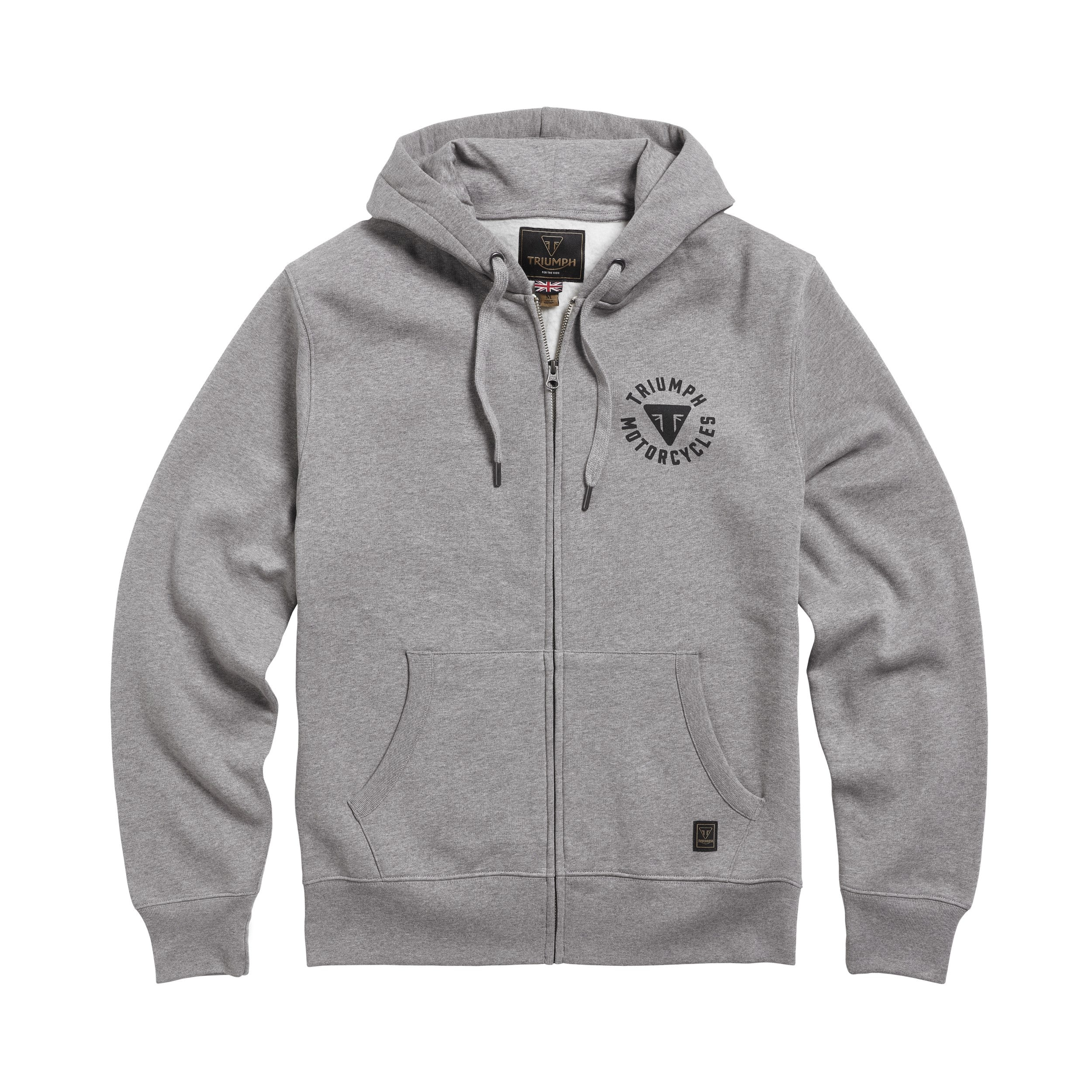 Triumph Digby Grey Full Zip Hoodie (MSWS21016-M)
